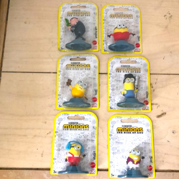 Mattel | Toys | Minions Micro Collection Set Of 6 Figures | Poshmark